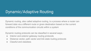 Overview of Routing Techniques | PDF