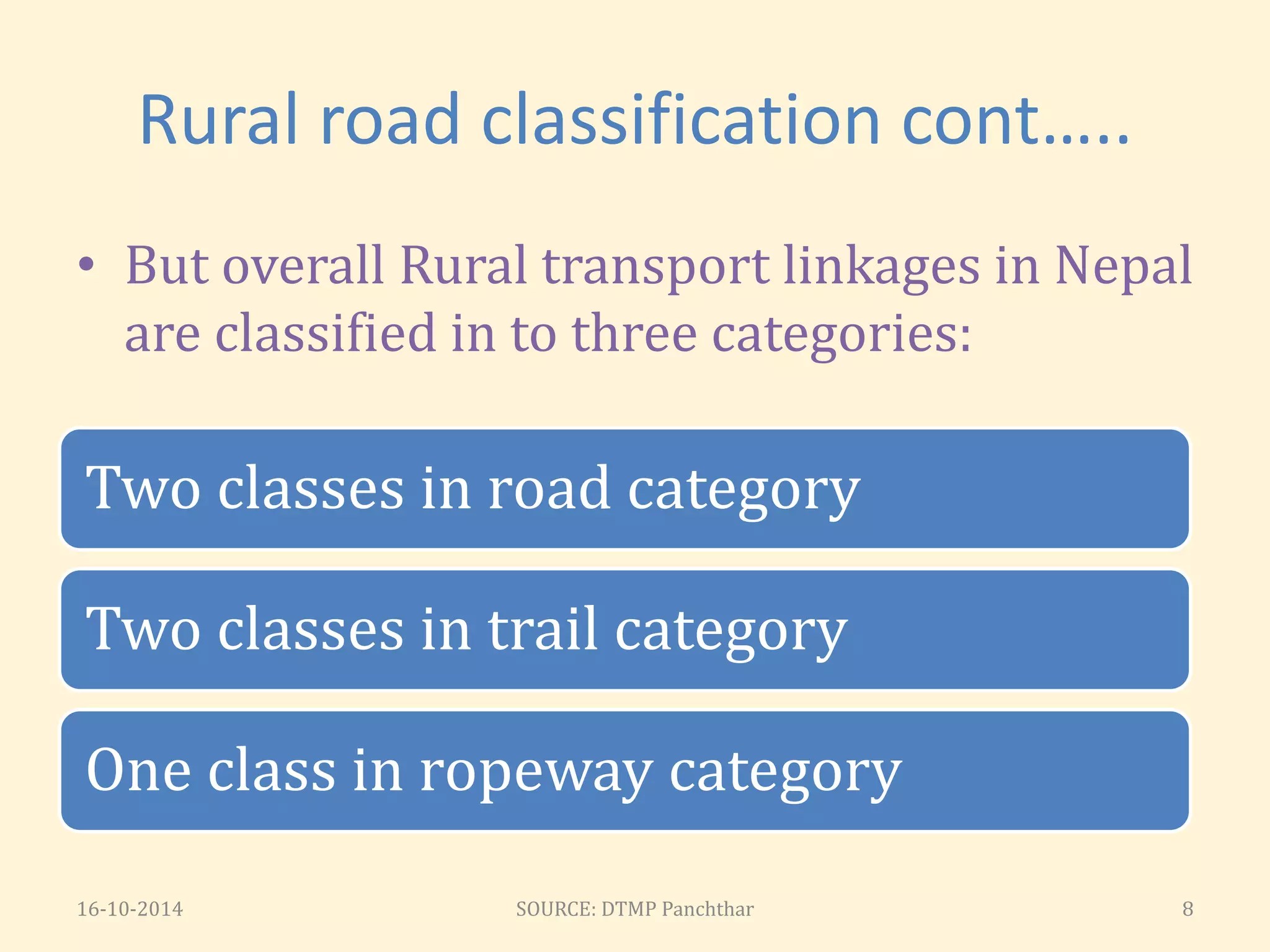 Overview of rural road development in nepal.Msc Class presentation at ...