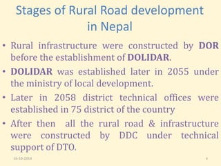 Overview of rural road development in nepal.Msc Class presentation at ...