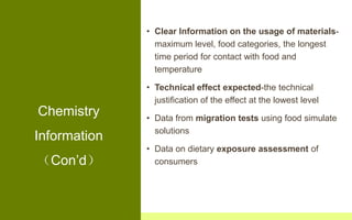 Overview of Safety Evaluation & Standards for Food Packaging Materials ...