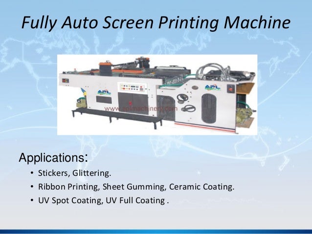 Overview of Screen Printing Machine by APL Machinery Pvt. Ltd.