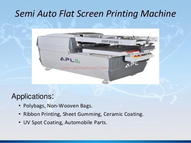 Overview of Screen Printing Machine by APL Machinery Pvt. Ltd.