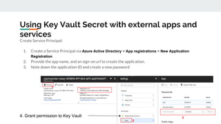Overview of secret management solutions and architecture | PPT | Free Download