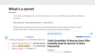 Overview of secret management solutions and architecture | PPT | Free ...