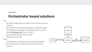 Overview of secret management solutions and architecture | PPT | Free ...