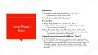 Overview of Senior Thesis Project | PPT