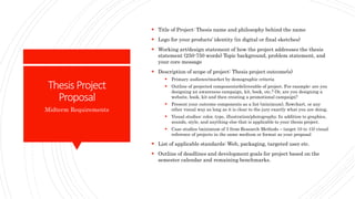 Overview of Senior Thesis Project | PPT