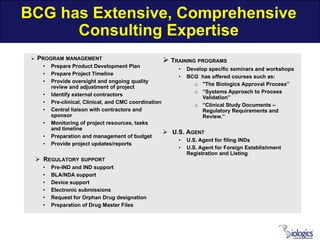 BCG Overview Of Services And Value Propositions 2010 | PPT