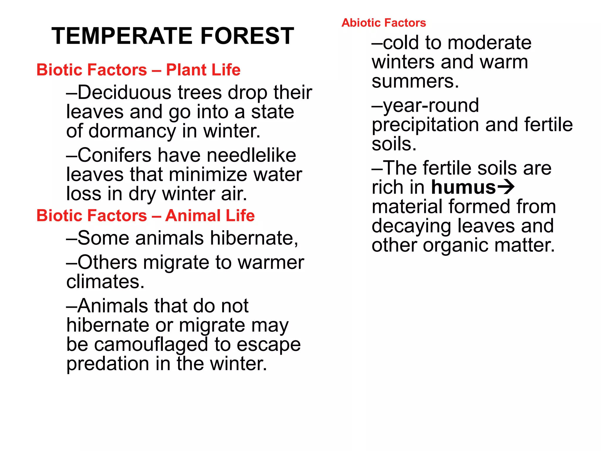 Overview of seven of earth's biomes | PPT