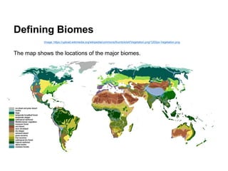 Overview of seven of earth's biomes | PPT