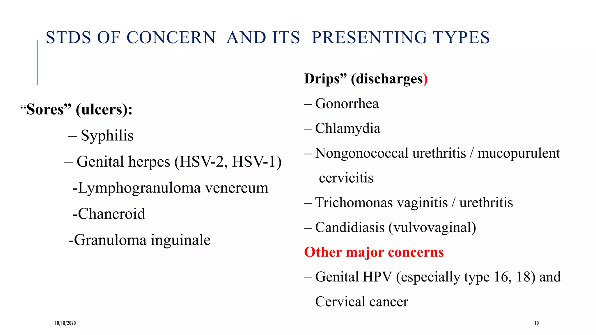 Overview of sexually transmitted infection | PDF