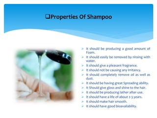 SHAMPOO : OVERVIEW OF SHAMPOO AND IT'S TYPES. | PPTX