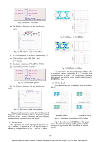 Overview of signal integrity simulation for sfp+ interface serial links ...