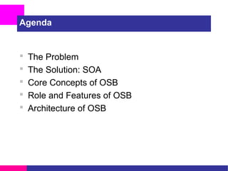 Overview of SOA and the role of ESB / OSB | PPT