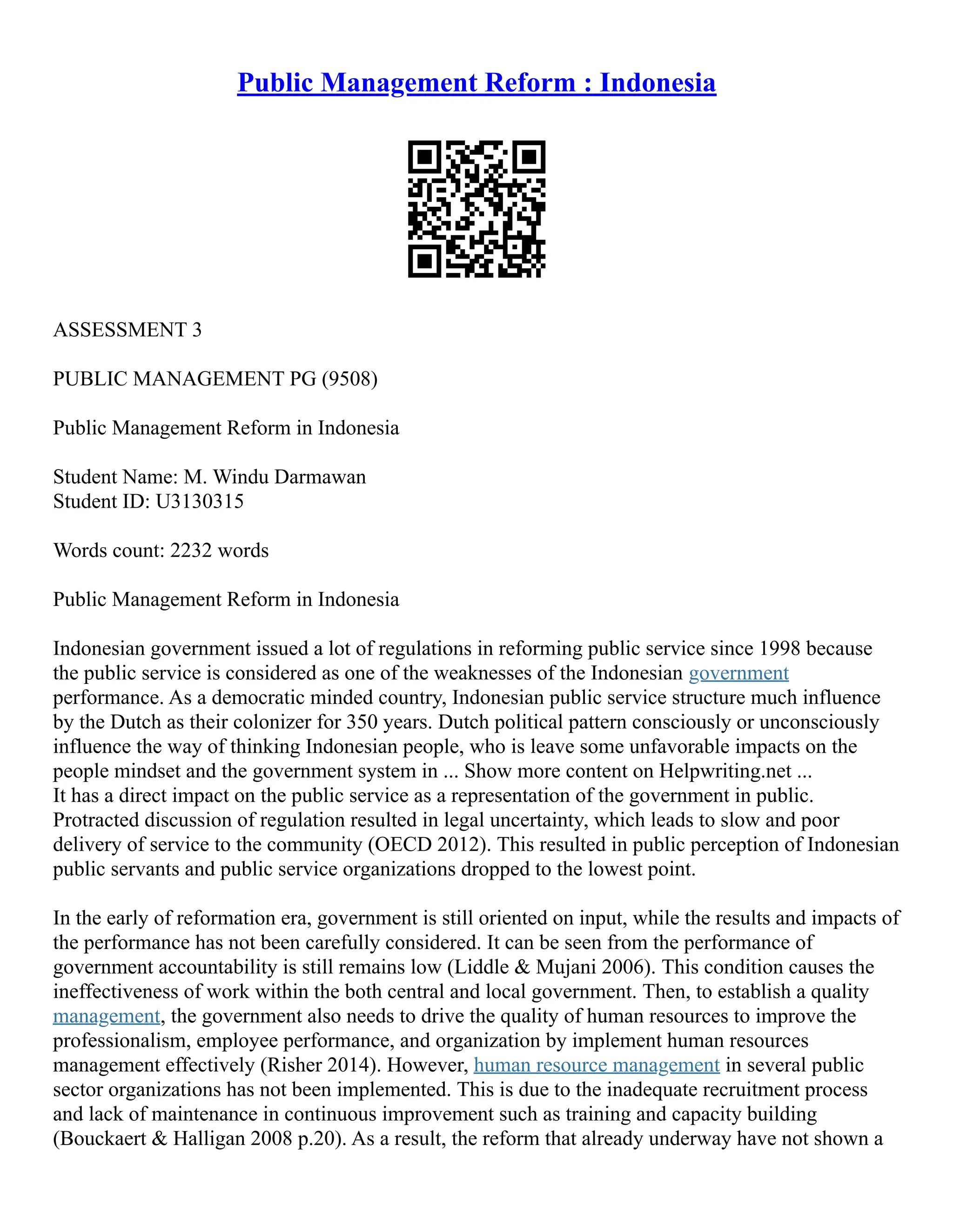 Overview Of South African Public Management | PDF