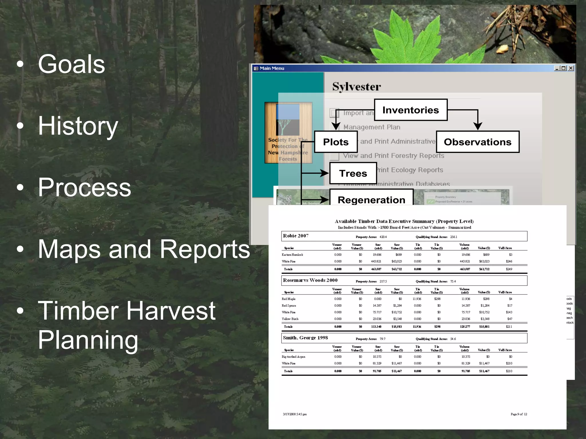 Overview Of SPNHF Bio Timber Inventory | PPT