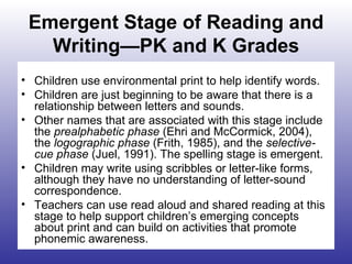 Overview of stages of reading and writing | PPT