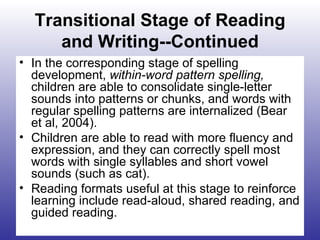 Overview of stages of reading and writing | PPT