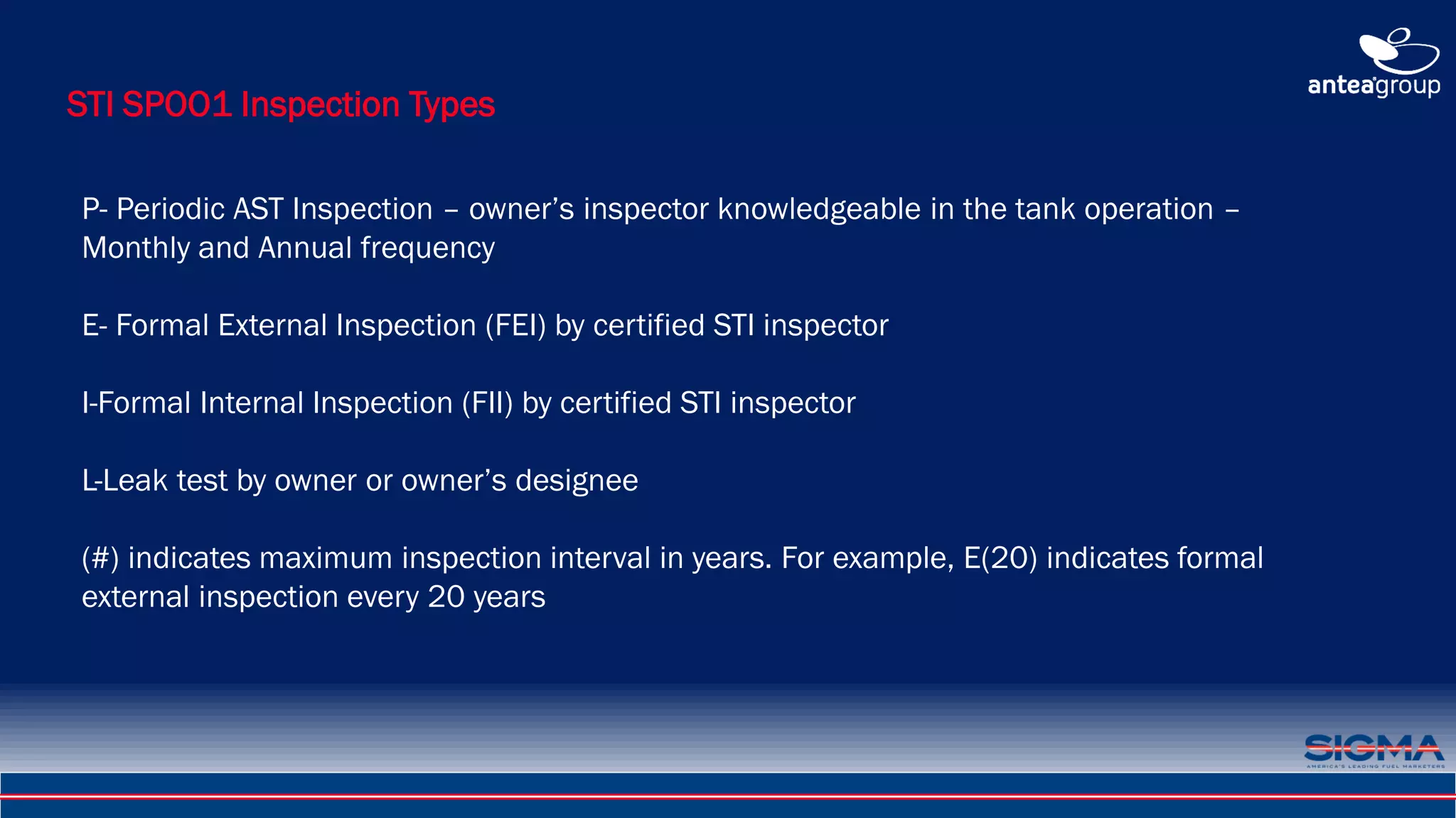 Overview of STI SP001 vs. API 653 Tank Inspections | PDF
