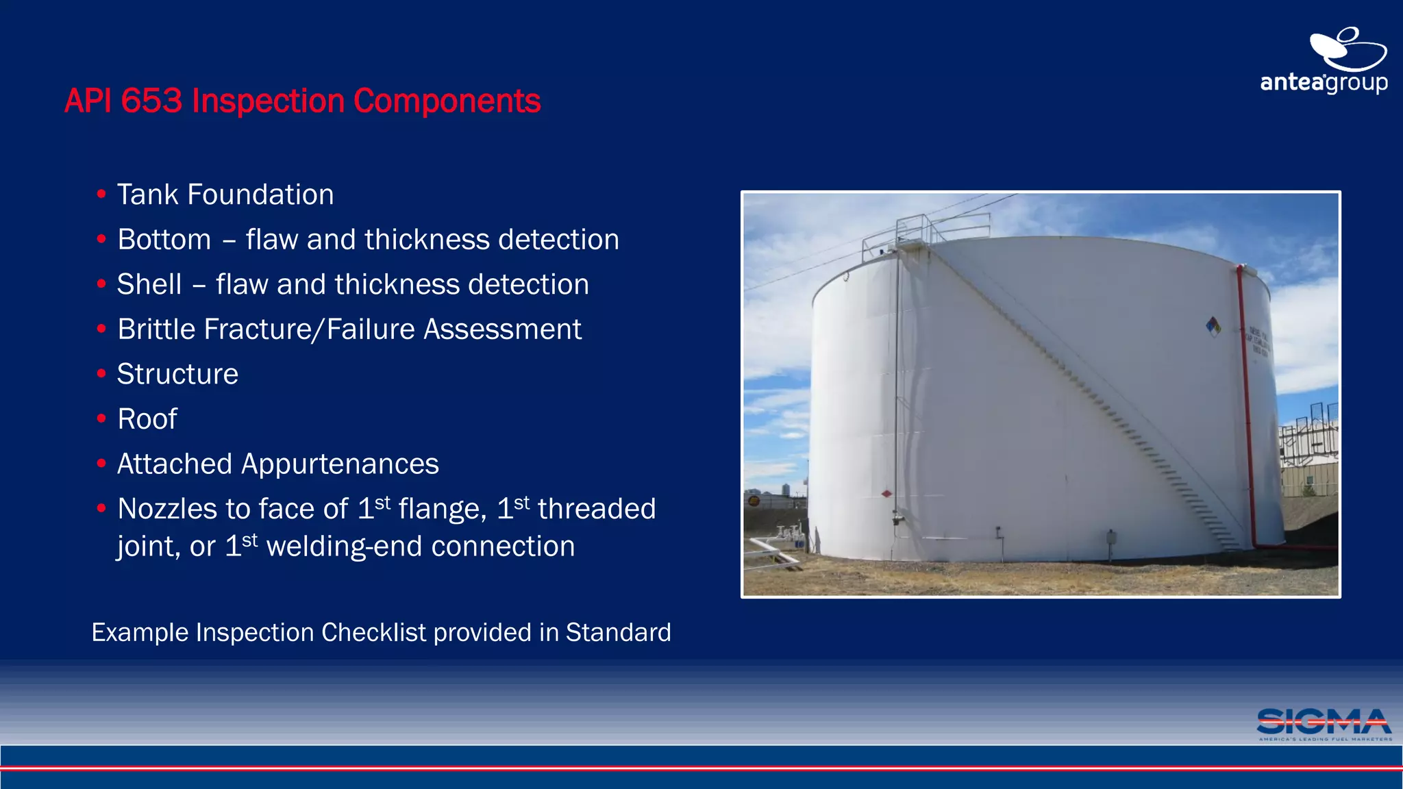 Overview of STI SP001 vs. API 653 Tank Inspections | PDF