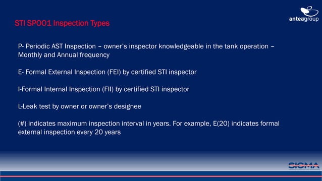 Overview of STI SP001 vs. API 653 Tank Inspections | PDF