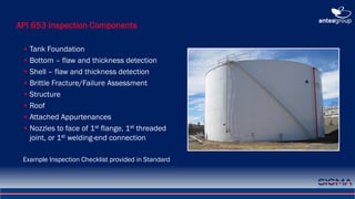 Overview of STI SP001 vs. API 653 Tank Inspections | PDF
