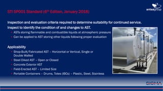 Overview of STI SP001 vs. API 653 Tank Inspections | PDF