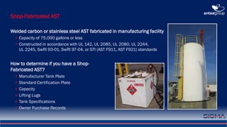 Overview of STI SP001 vs. API 653 Tank Inspections | PDF