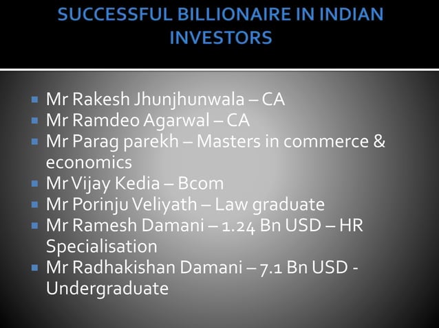 Overview of stock market | PPT