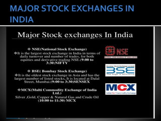 Overview of stock market | PPT