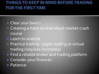 Overview of stock market | PPT