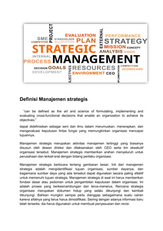 Overview of Strategic Management - riki ardoni | PDF