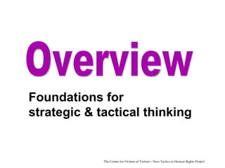 Overview of strategy and tactics | PPT