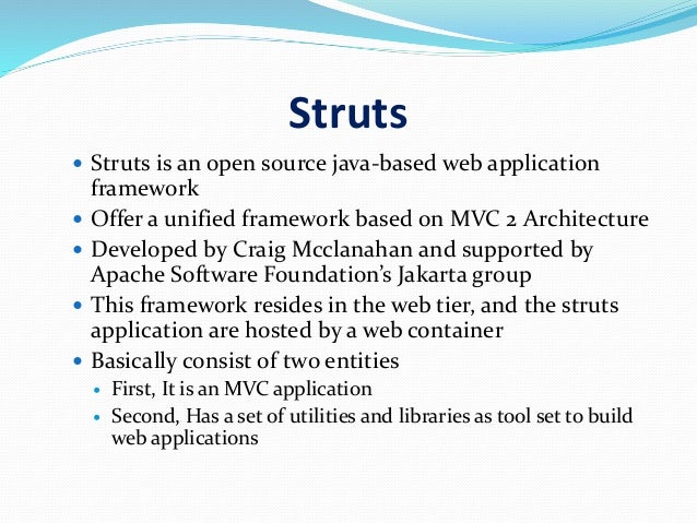 Overview of struts framework