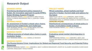 Khalid Siddig - Overview of Sudan SSP – Research priority Agenda | PPT