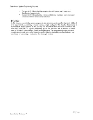 System Engineering with Project & Risk Management | PDF