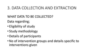 Overview of systematic review and meta analysis | PPTX