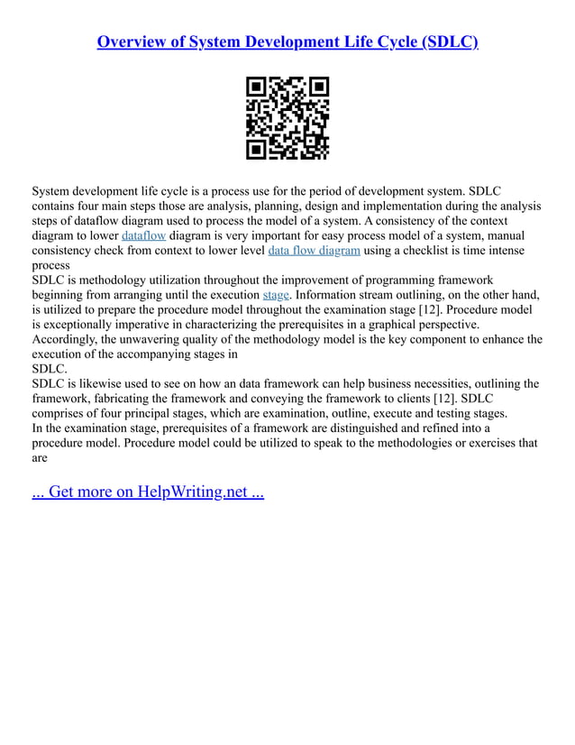 Overview Of System Development Life Cycle (SDLC) | PDF