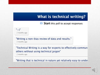 Overview of technical & scientific writing with narration | PPT