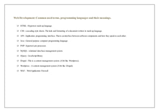 Over view of Technologies | PPT