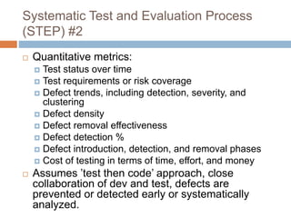 Overview of test process improvement frameworks | PPTX | Computer ...