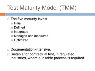 Overview of test process improvement frameworks | PPTX | Computer ...