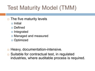 Overview of test process improvement framework | PPT