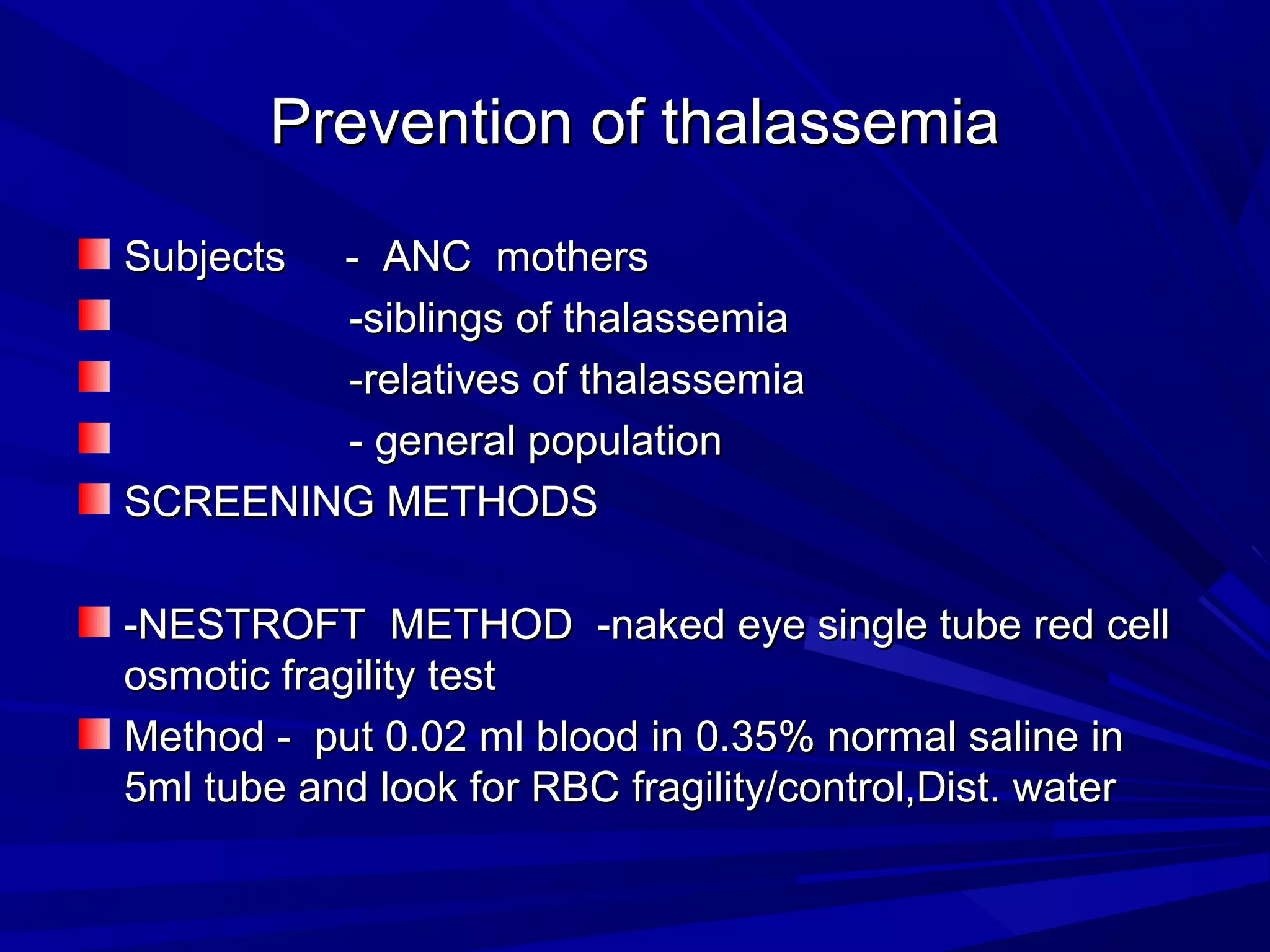 Overview of thalassemia 2 | PPT