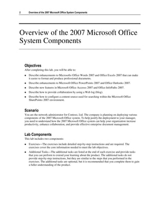 Overviewofthe2007 Microsoft Office System Components Refresh | PDF