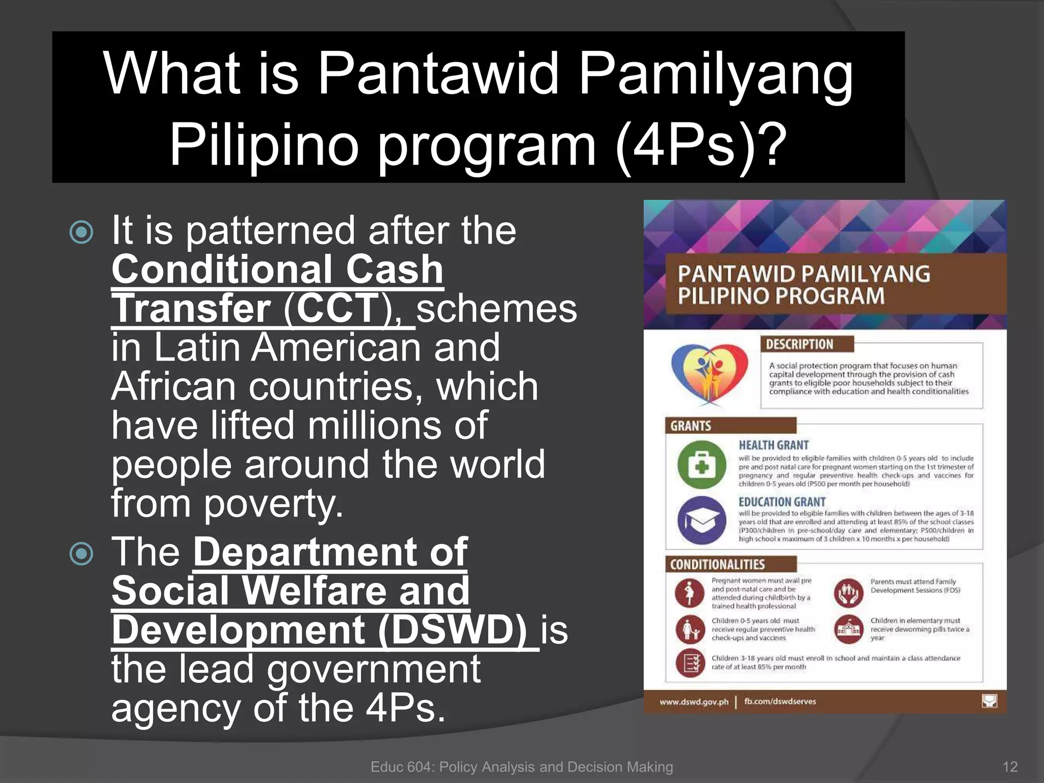 Pantawid Pamilyang Pilipino Program Law (RA 11310) | PPTX