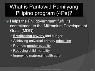 Pantawid Pamilyang Pilipino Program Law (RA 11310) | PPTX