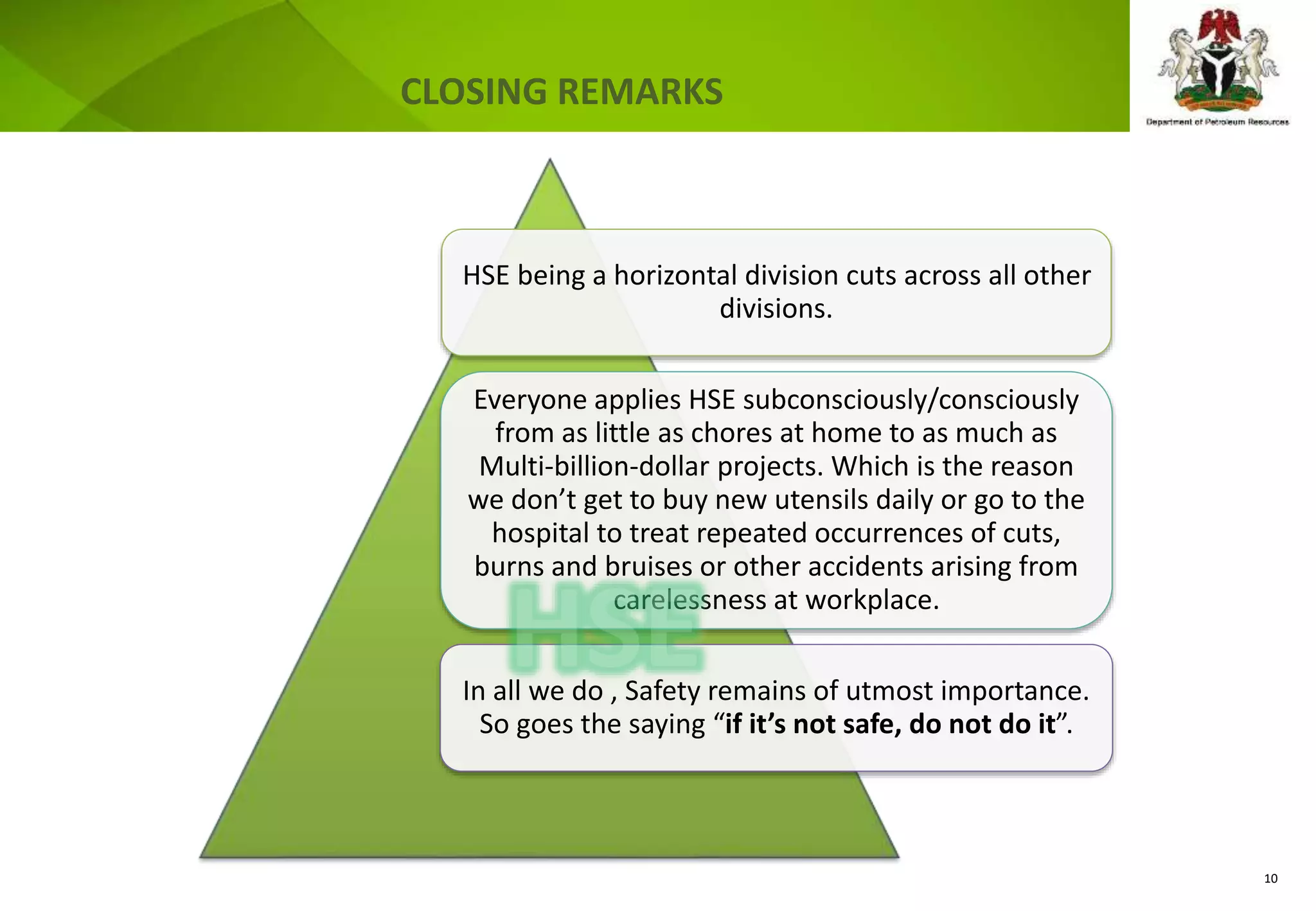 OVERVIEW OF THE ACTIVITIES OF HEALTH, SAFETY AND ENVIRONMENT.pptx