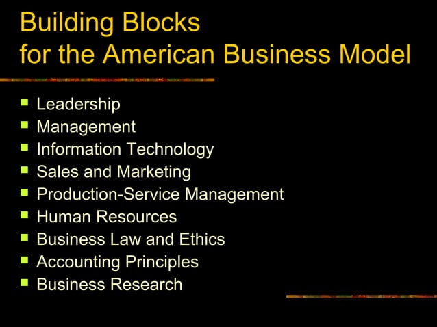 Overview of the_american_business_model | PPT | Business Administration ...