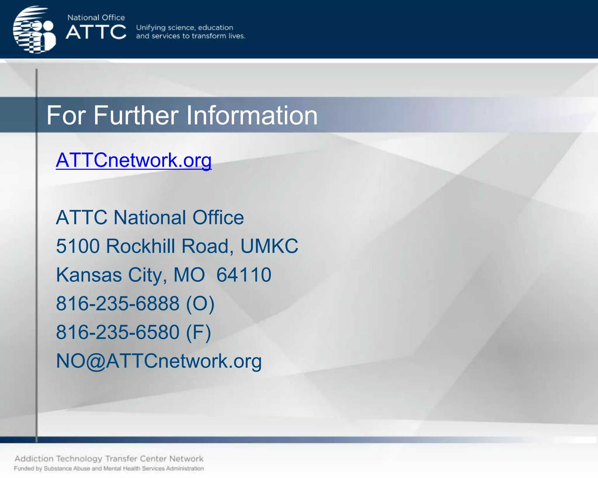 Overview of the ATTC Network | PPTX